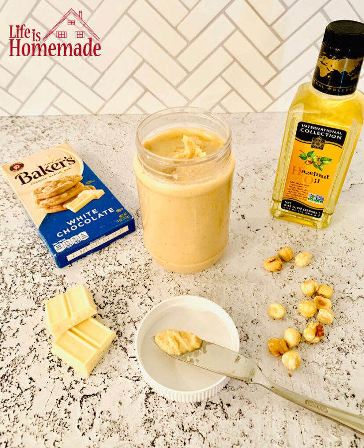 White Chocolate Hazelnut Butter Spread