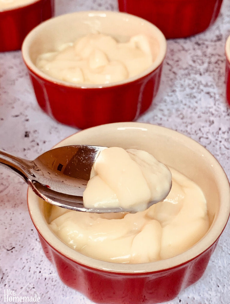 Easy Microwave White Chocolate Pudding
